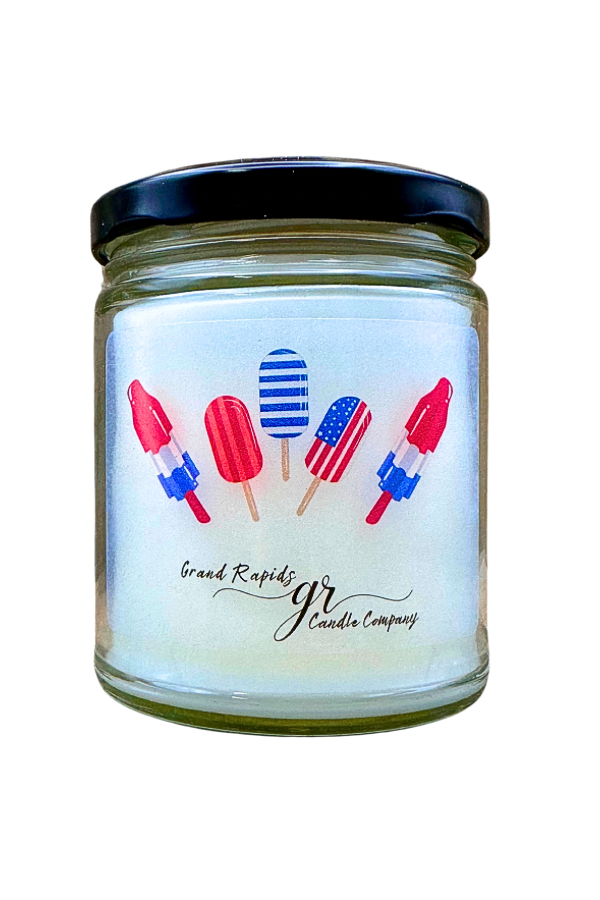 Popsicle Bomb Pop Candle Rocket Ice Cream 9oz Soy Blend patriotic Red ...